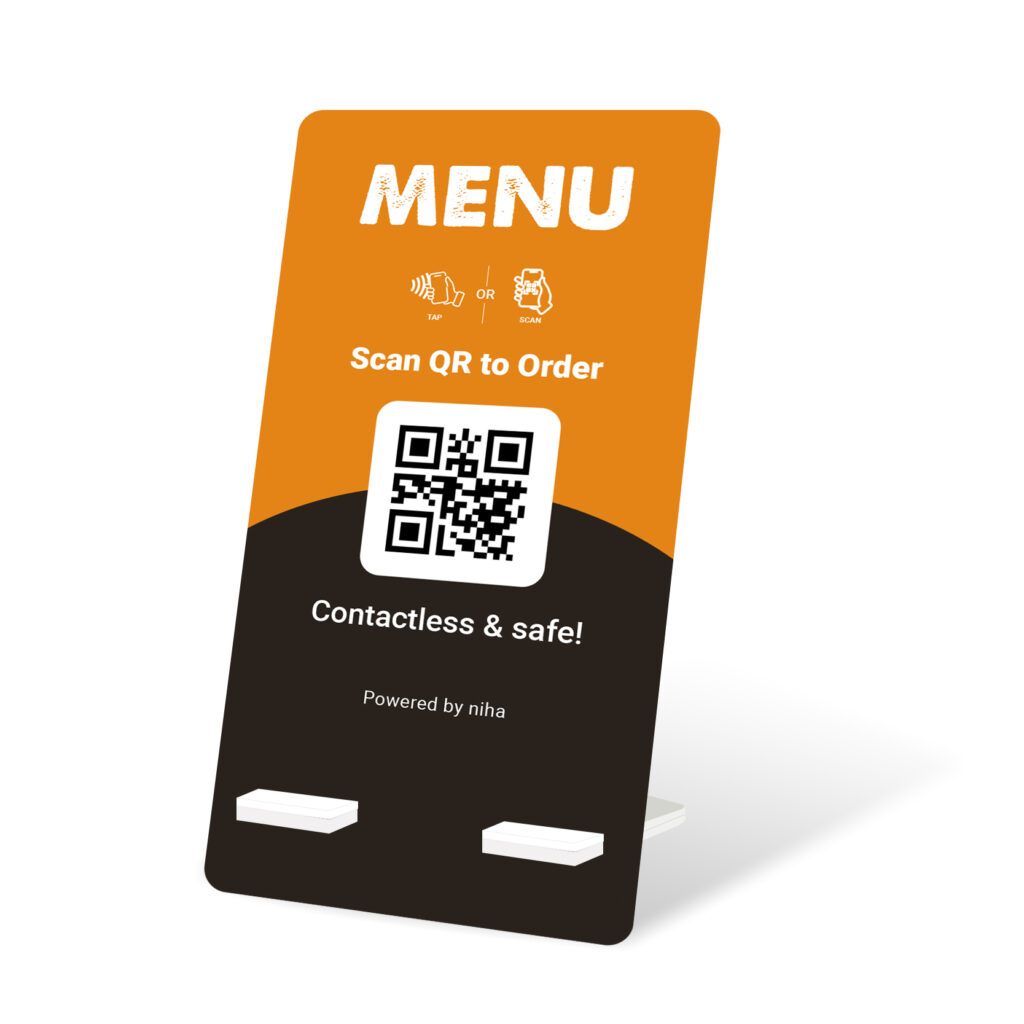 Restaurant Menu Table Standee - Niha